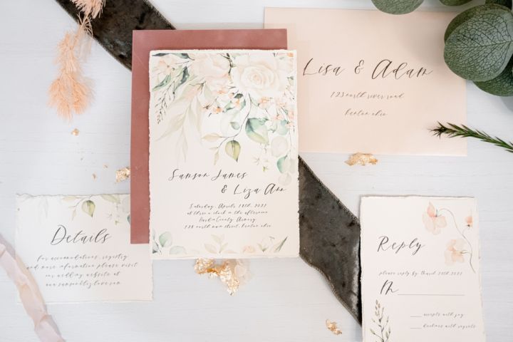 Stationary & Invitation Design – Mountainside Orchard